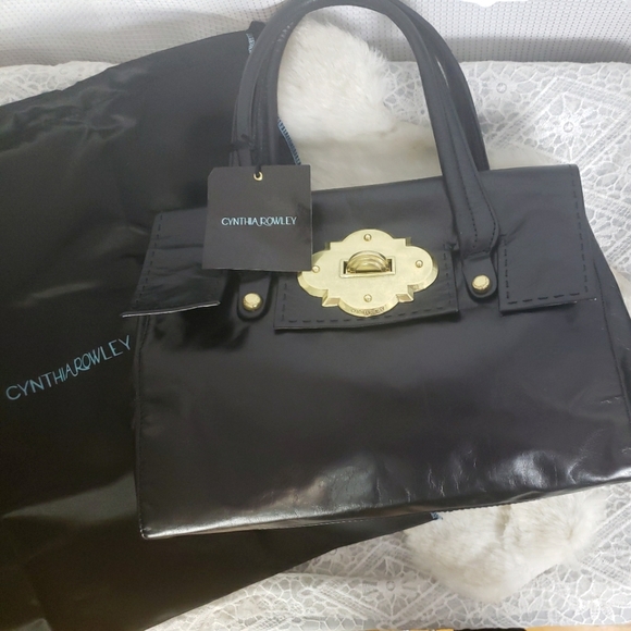 Cynthia Rowley | Bags | Nwt Cynthia Rowley Large Leather Turn Lock Tote ...
